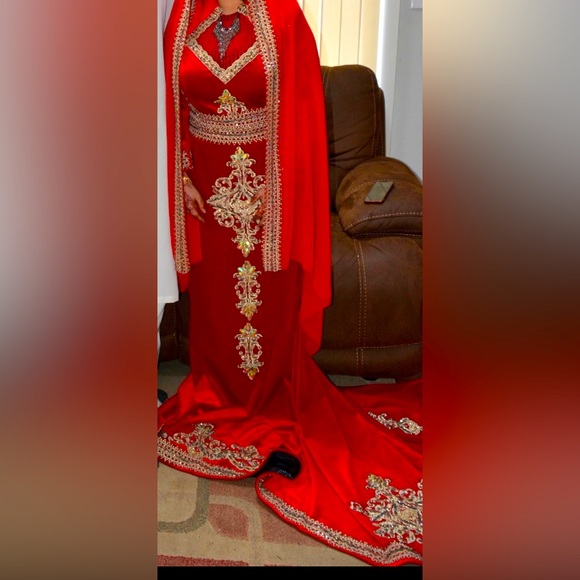 Dresses | Red Velvet Turkish Wedding Dress | Poshmark